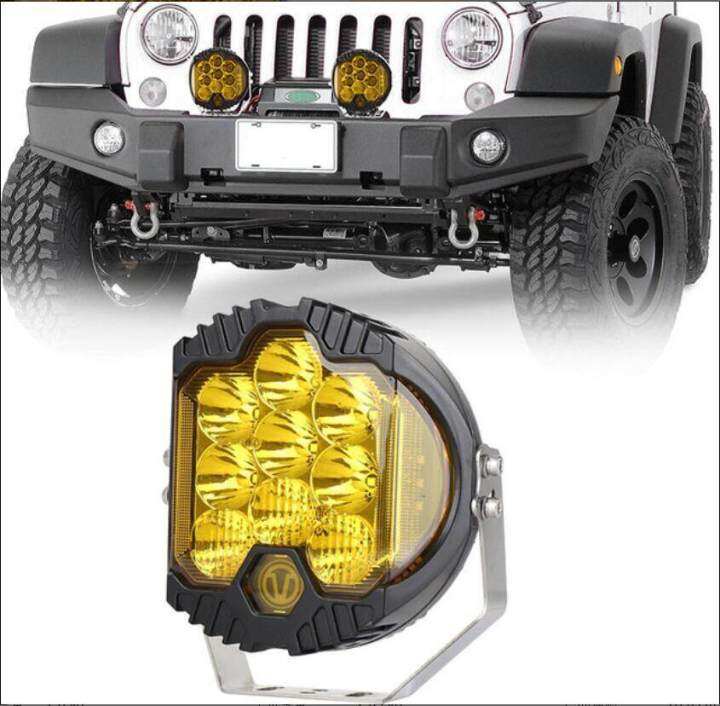 5inch Car LED Work Light 50W Spot Flood Combo Fog Lamp yellow 6500K ...