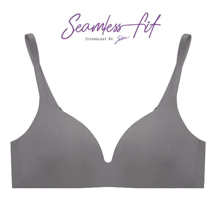 Sabina Seamless Fit SBU8611 Nonwire Padded Non-Push Up Bra (Chocolate ...