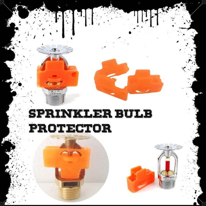 10 pcs Sprinkler Protector for Bulb (Orange) | Lazada PH