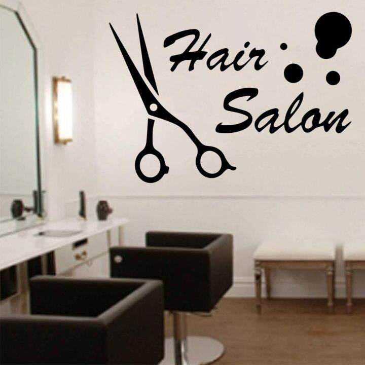Stiker Dinding Salon Kecantikan Bisa Custom Kreatif Potongan Rambut ...