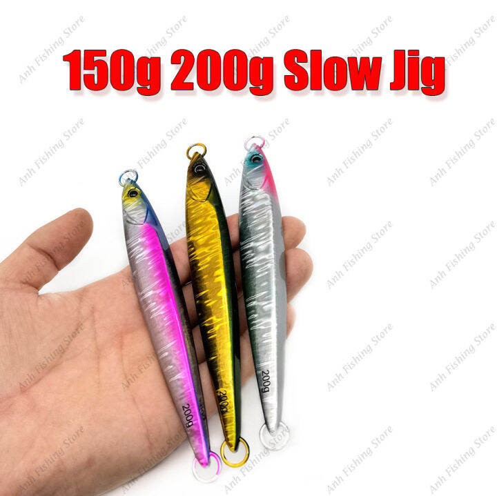 Anh 150g 200g Slow Jig Speed Jigging for Depth Water Big Fish Fishing ...