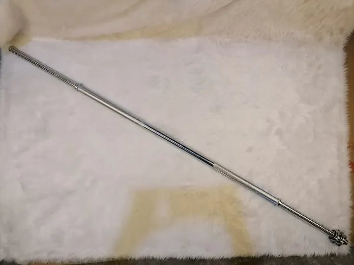 5 feet (ft) / 60 inches long bar with screw or spin locks chrome ...