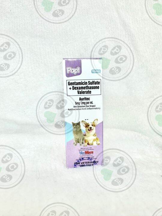 PAPI Auritec Ear Drops for Dogs and Cats (Otic Solution) 15ml | Lazada PH