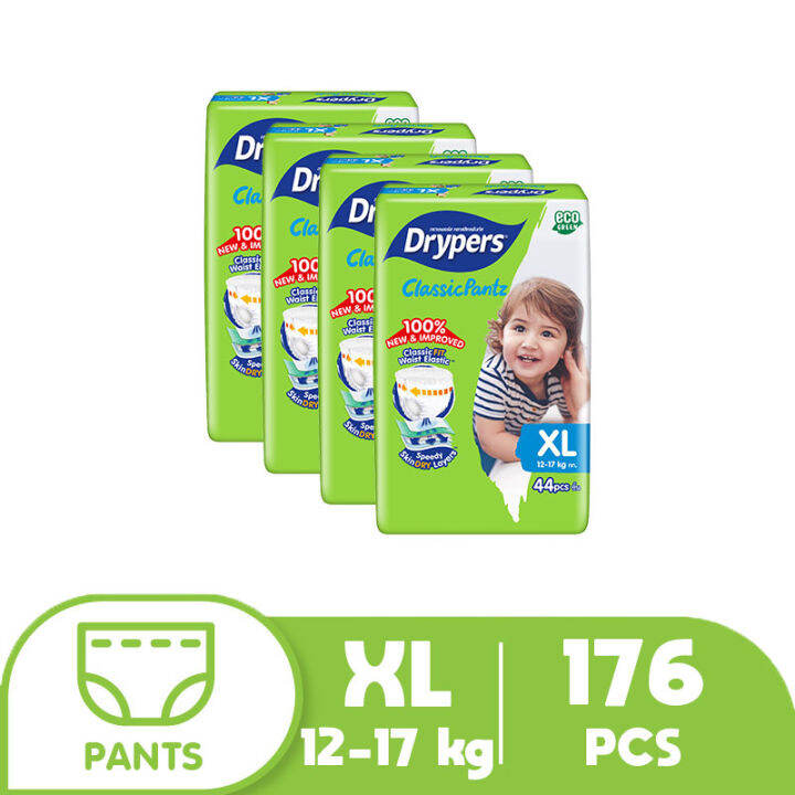Drypers ClassicPantz Mega Pack XL 4x44 | Lazada PH