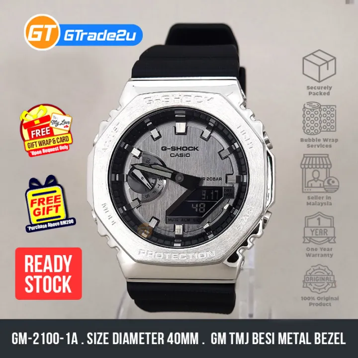 Casio G-Shock Men GM-2100-1A GM2100-1A Digital GM Tmj Besi Metal Bezel ...