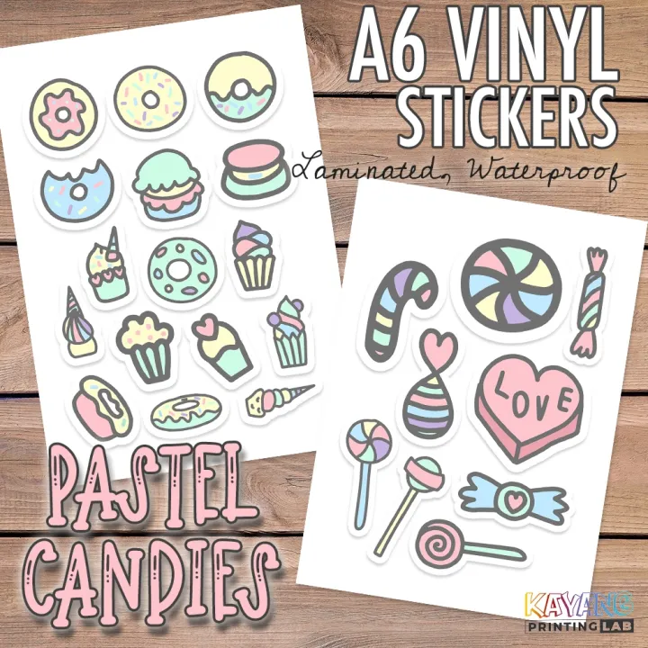 Pastel Candies Vinyl Sticker Set [A6] | Lazada PH