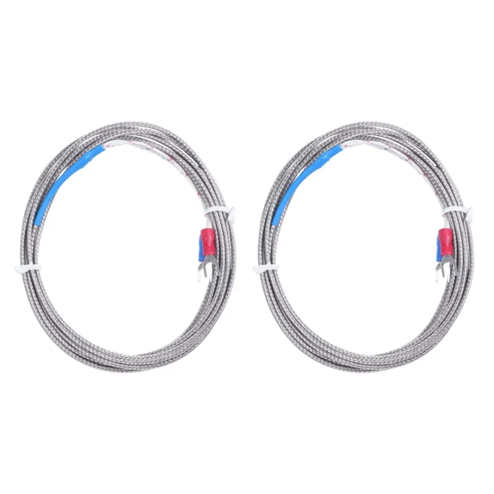 2pcs 9mm x 5mm Probe Ring K Type Thermocouple Temperature Sensor 2M 6 ...