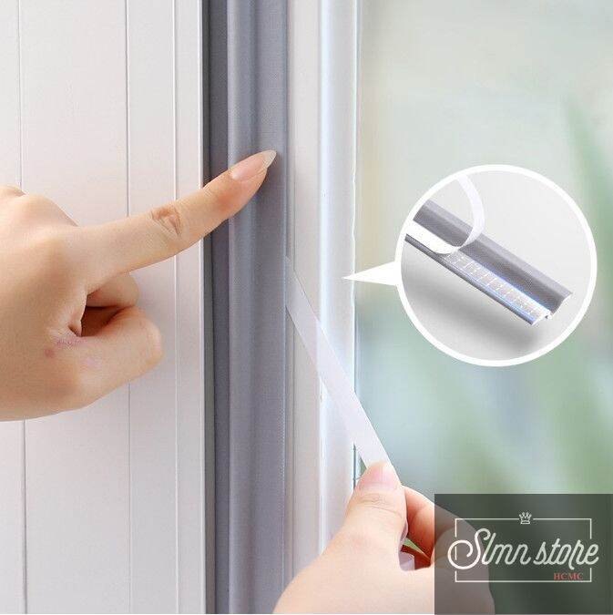 [HCM][Cuộn 3m] Ron chặn cửa dán khe hở đa năng chống bụi tiếng ồn ngăn ...