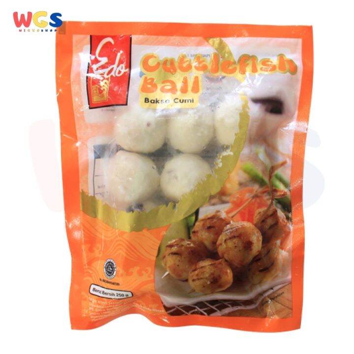 Edo Cuttle Fish Ball Bakso Cumi Frozen Food 250g - Halal | Lazada Indonesia