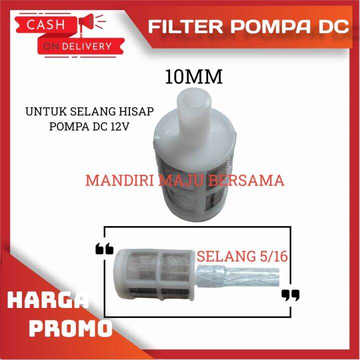FILTER SELANG AIR POMPA DC 12V / SARINGAN SELANG HISAP POMPA DC 10MM ...