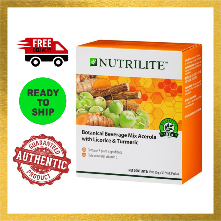 Amway Nutrilite Botanical Beverage Mix Acerola Cherry With Licorice And ...