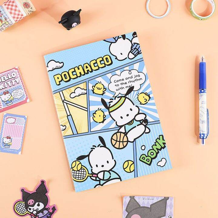 Kawaii Sanrio Cinnamoroll Notebook Hello Kitty Kuromi Pochacco Student ...