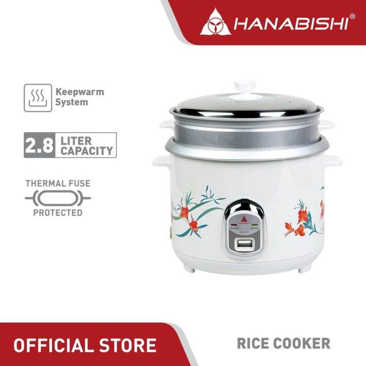 Hanabishi Rice Cooker HHRC28FS 2.8L 15 cups | Lazada PH