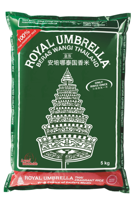 Royal Umbrella Beras Wangi Thailand 5kg (Green) | Lazada