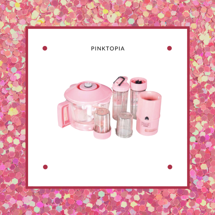 Pinktopia 5in1 Multi-Functional Machine Grade Juice Pink Blender Set ...
