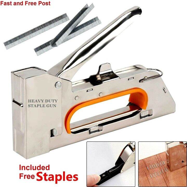 Heavy Duty Staple Gun Nail Tacker Gun For Fixing Material Manual Nail ...