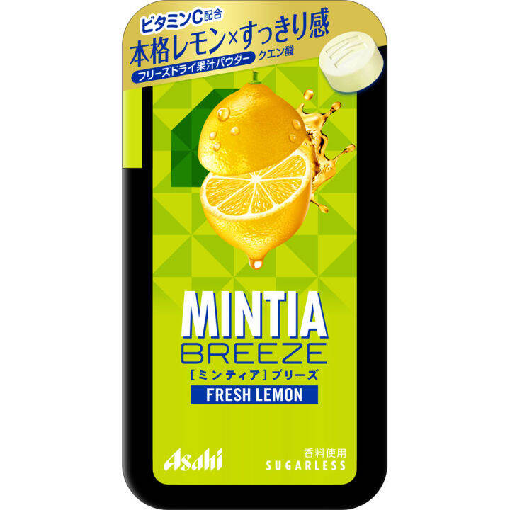 Asahi Mintia Breeze Fresh Lemon 30 grains Health candies, candies and gummies 明蒂亚 健康糖果、糖果和软糖 ...
