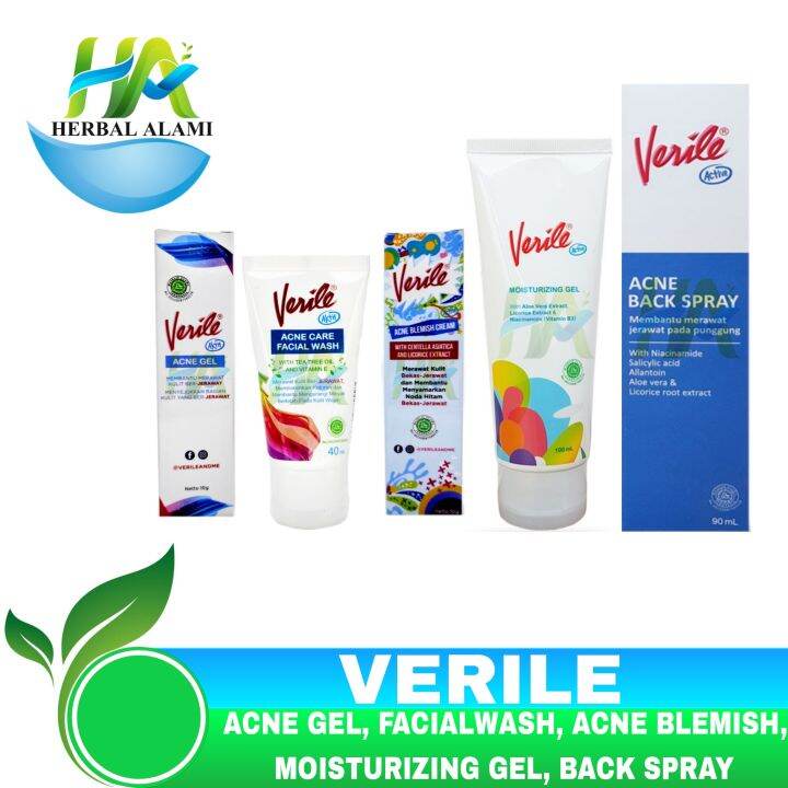Verile Acne Gel - Acne Blemish - Facial Wash | Lazada Indonesia