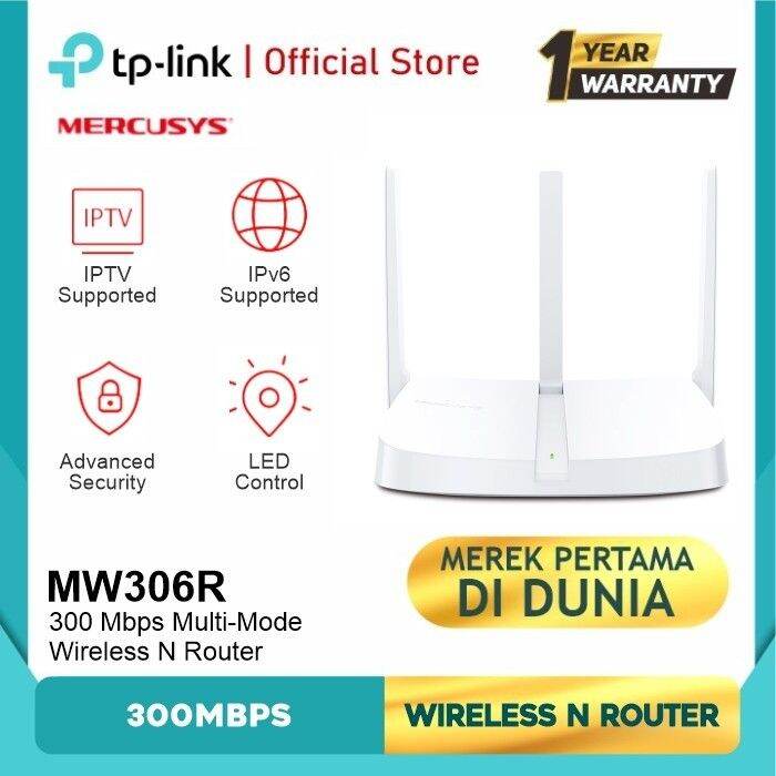 Mercusys MW306R 300 Mbps Multi-Mode Wireless N Router | Lazada Indonesia