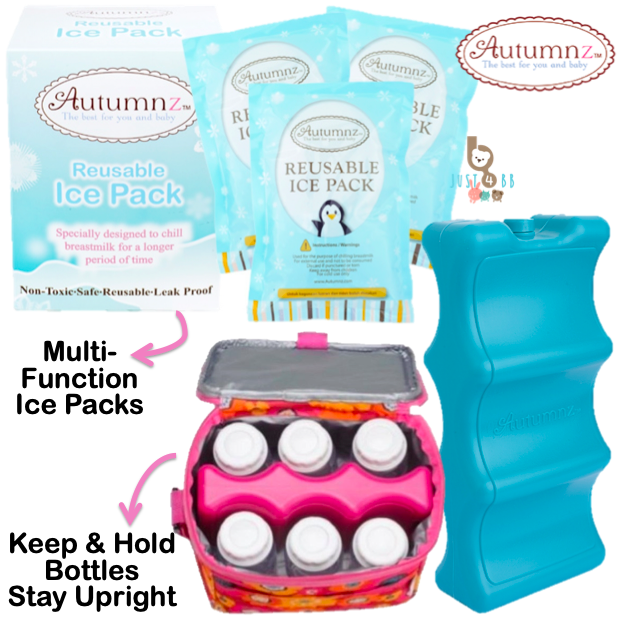 Autumnz Premium Contoured Ice Brick (650g) Reusable Ice Pack (310g ...