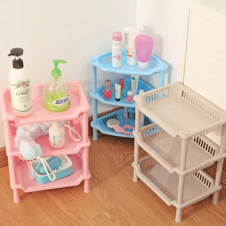 Three-layer bathroom racks, plastic washrooms, washrooms, washrooms ...