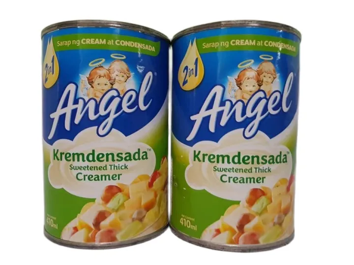 ANGEL KREMDENSADA, 2 in 1 Sweetened Thick Creamer (pack of 6 cans x 410 ...