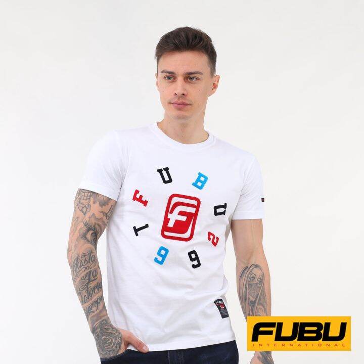 Fubu Round Neck Muscle Fit FBT01B-2993 (White) | Lazada PH