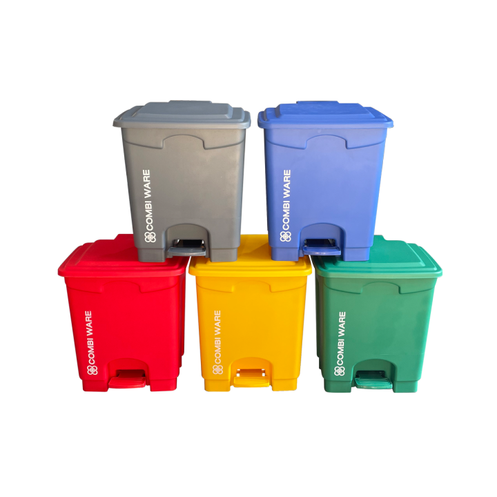 ถังขยะพลาสติกหลากสี แบบเท้าเหยียบ - COMBI WARE | Lazada.co.th