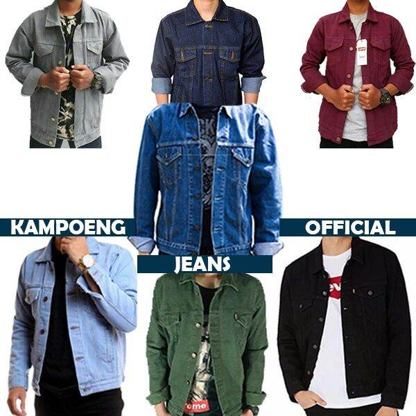 Jaket Jeans Pria-Jaket Denim | Lazada Indonesia