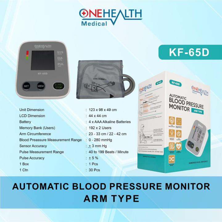 Onehealth tensimeter digital KF-65D Alat cek dan ukur tekanan darah ...