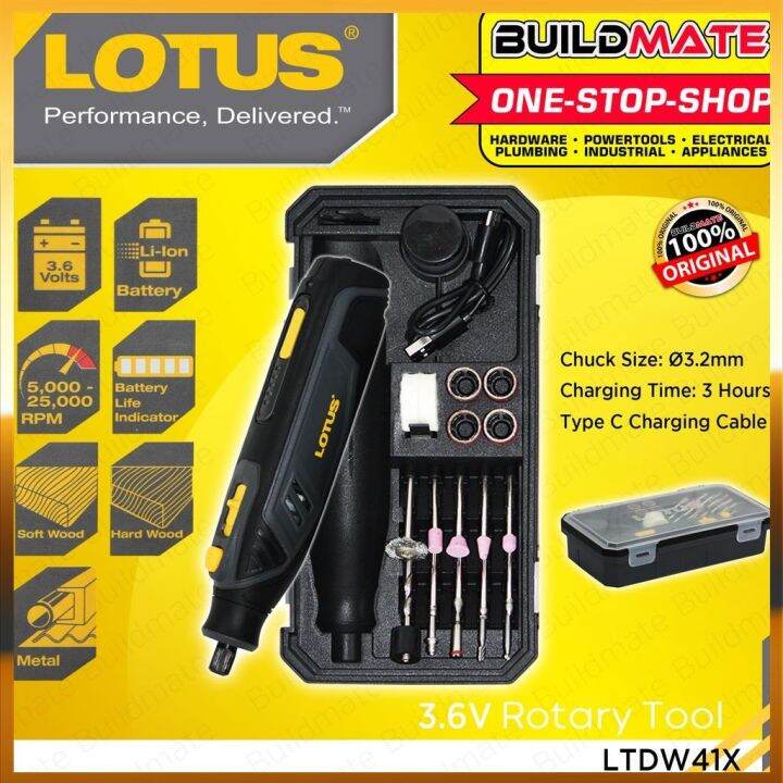 LOTUS Original Cordless Lithium Ion Rotary Tool 3.6V LTDW41X •BUILDMATE ...