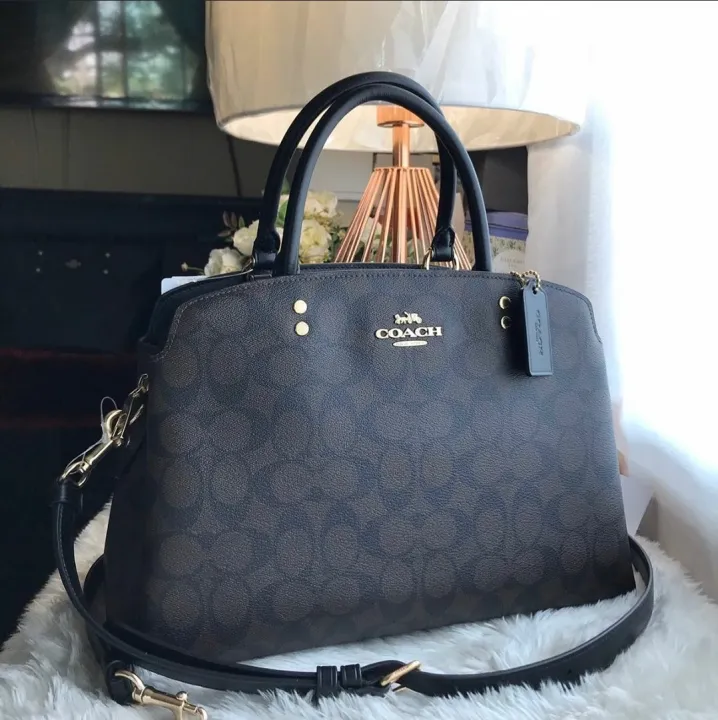 Original Coach 91495 Lillie Carryall in Brown Signature Coated Canvas ...