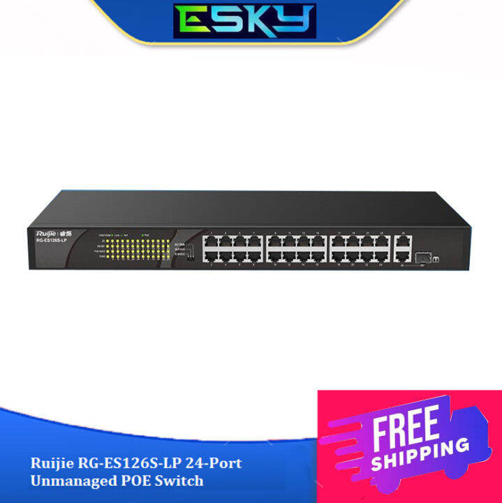 Ruijie RG-ES126S-LP 24-Port Unmanaged POE Switch | Lazada PH