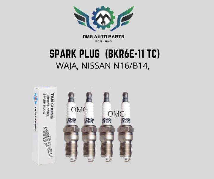 SPARK PLUG WAJA, NISSAN N16, B14, SERENA C24 1SET (4PCS) | Lazada