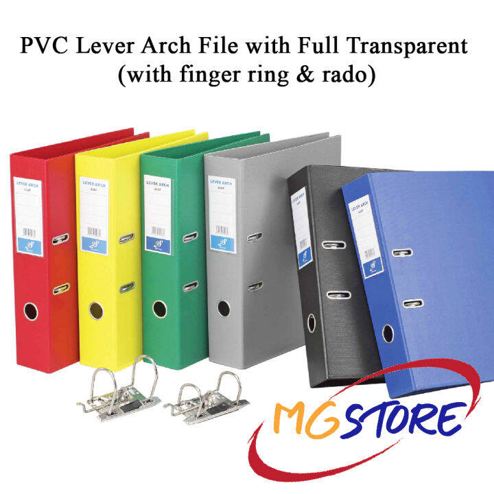 PVC Lever Arch File with Full Transparent | Lazada