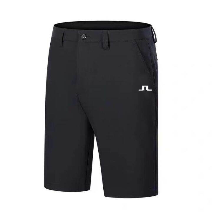 J.LINDERBERG กางเกงขาสั้นกอล์ฟผู้ชาย กางเกงกีฬากลางแจ้ง กางเกงลำลอง ...