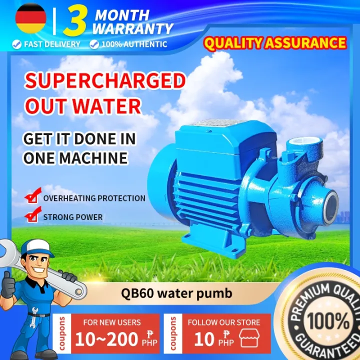 QB60 0.5HP Jet Pump Electric Water Pump Motor Booster Pump Self priming Jetmatic Pump♦ | Lazada PH