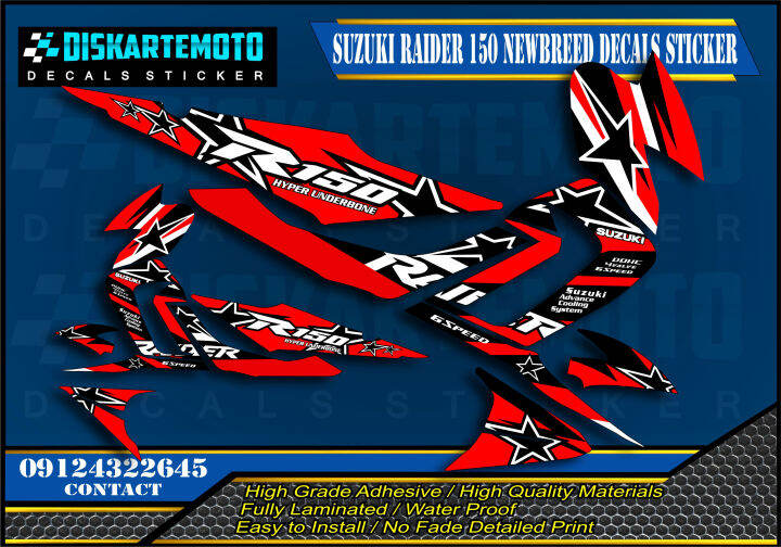 Suzuki Raider 150 Newbreed Decals Sticker | Lazada PH