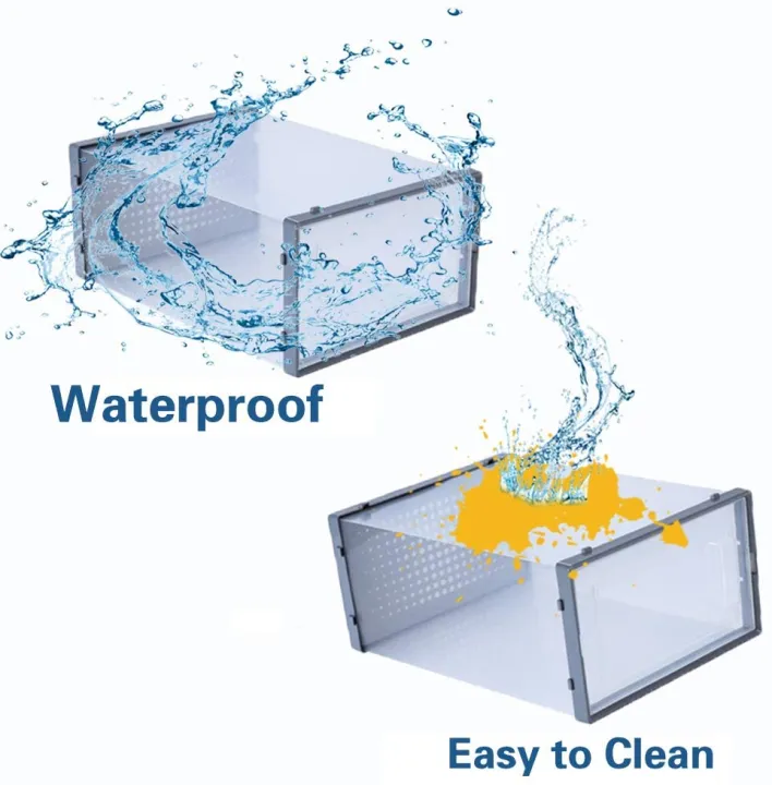 【God's House】6pcs Sneaker Transparent Storage Box AJ Shoebox Shoe ...