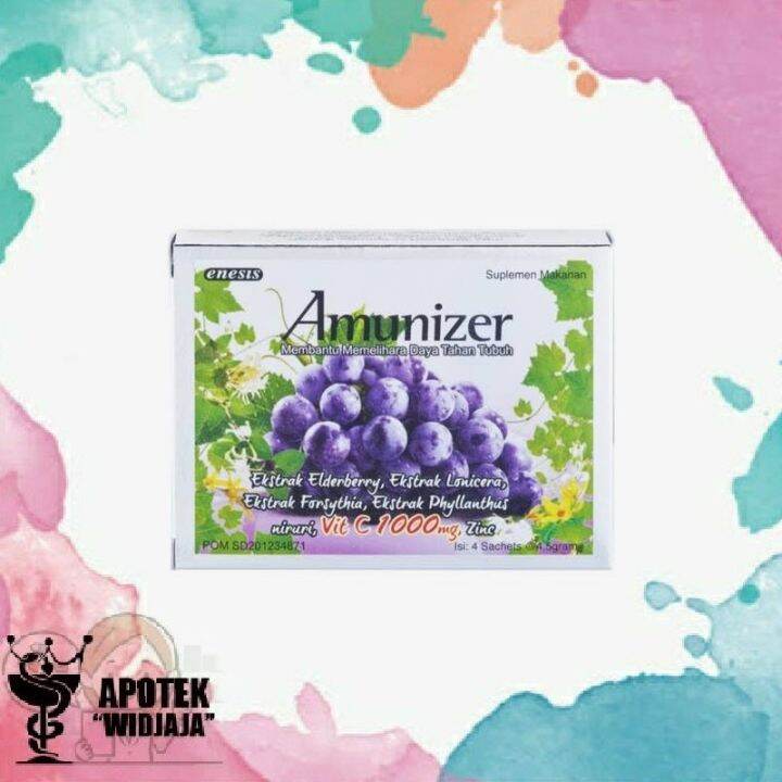 amunizer vitamin C 1000 mg 1000mg daya tahan tubuh 4's 4sach 4sachet 4 ...