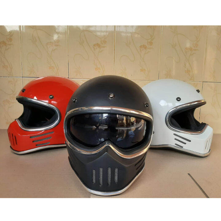 Simpson M30 Retro Classic Bobber Fullface custom Helmet | Lazada PH