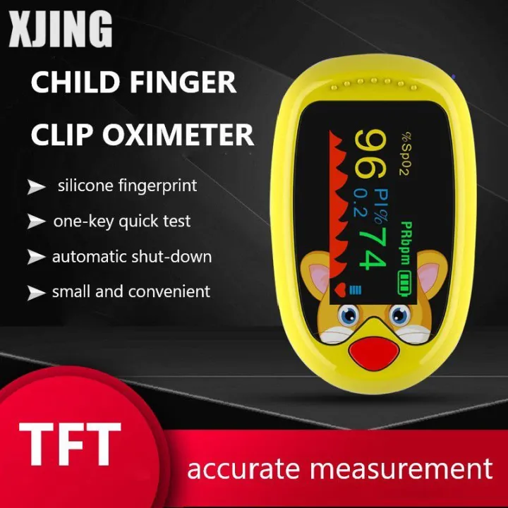 XJING Baby Finger Pulse Oximeters Pediatric Oximetros SpO2 PR OLED ...