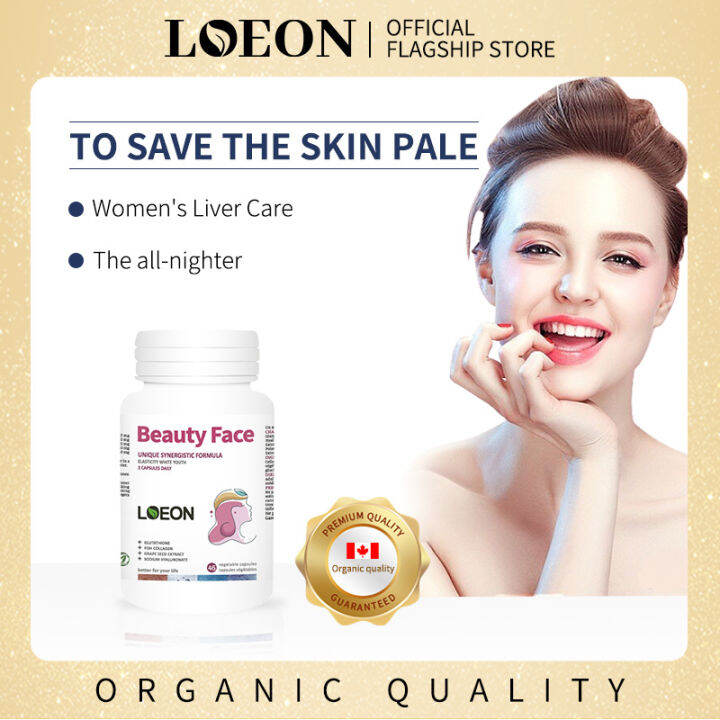 LOEON Glutathione Beauty Skin Beauty Face Regeneration 60 Capsules | Lazada