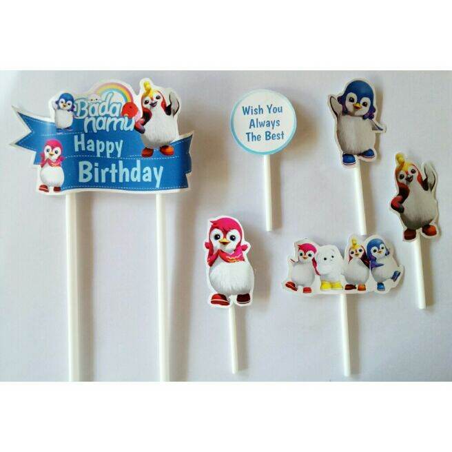 topper toper hiasan tusukan kue cake ulang tahun happy birthday ...