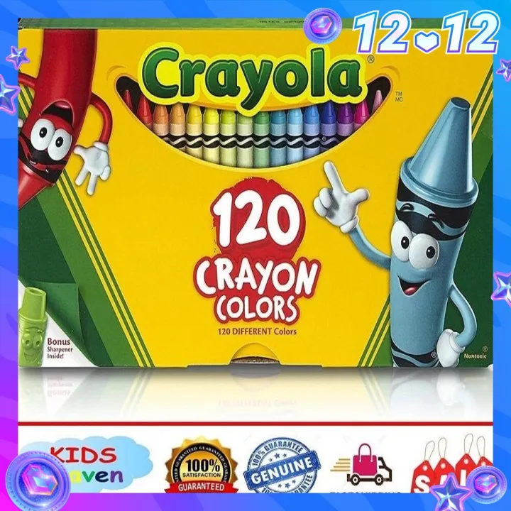 Crayola 120 Colors Count Crayons with Sharpener (100.0% Original) | Lazada