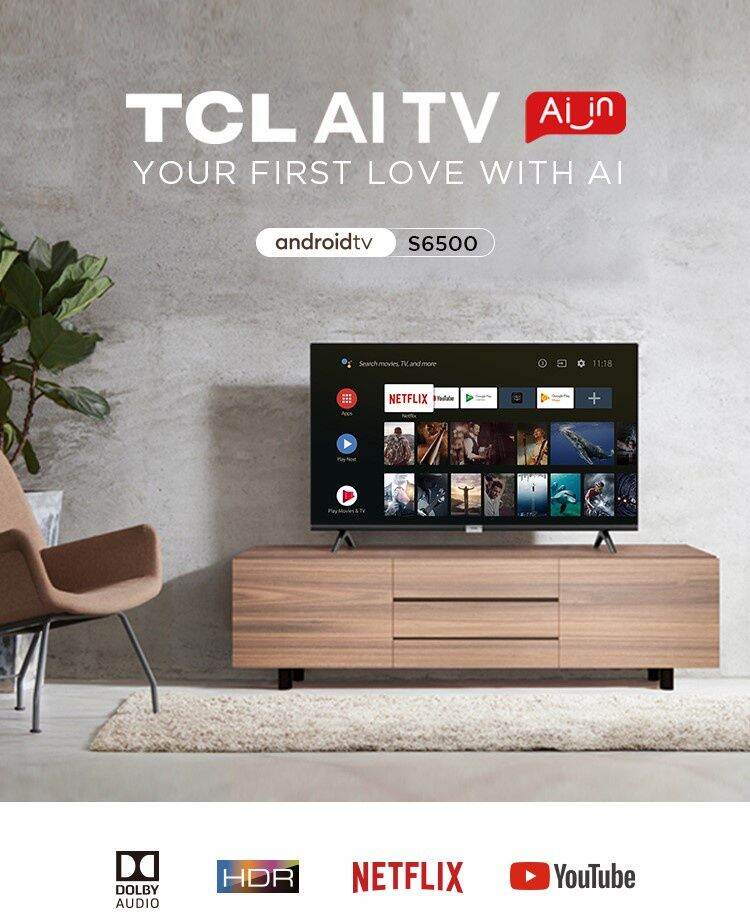 TCL Android TV FULL HD 32 นิ้ว รุ่น 32S6500 ของแท้ ประกันศูนย์ 1 ปี ออกใบกำกับภาษีได้ | Lazada.co.th