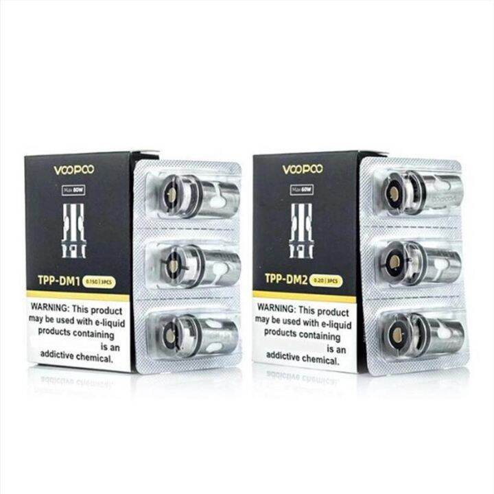 VOOPOO TPP Mesh E cigarette Coils DM1 DM2 Replacement Coil Head For DRAG 3 Kit DragX Plus Pod ...
