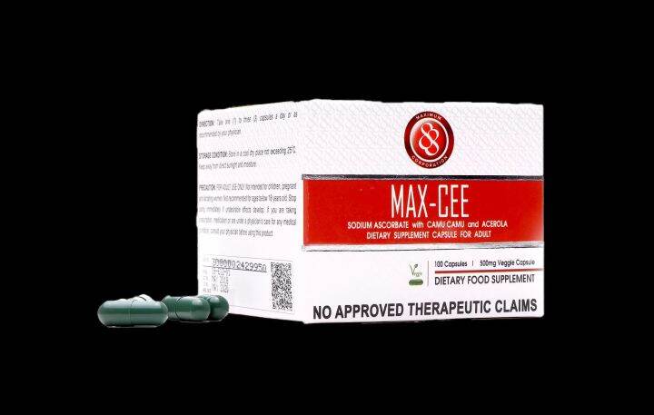 MAX- CEE DIETARY SUPPLEMENT FOR ADULT ( 500 MG VEGGIE CAPSULE) | Lazada PH