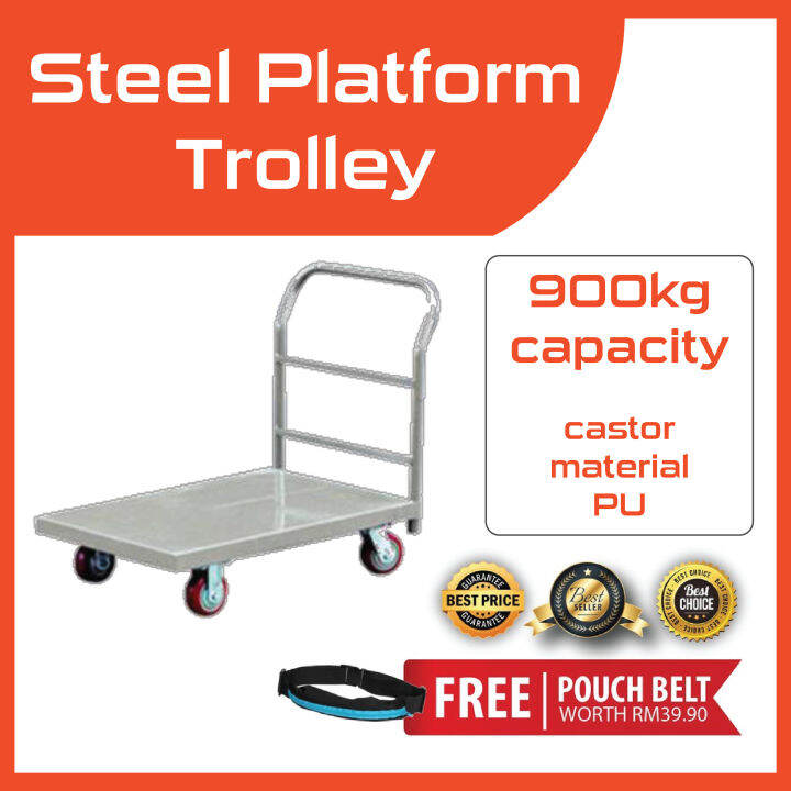 Heavy Duty Steel Platform Hand Trolley 900kg - UMS900-G | Lazada