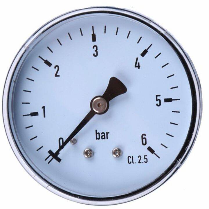 TS-60-6bar Precision Pressure Gauge 0-6 Bar 1/4“NPT Back Pressure Gauge ...